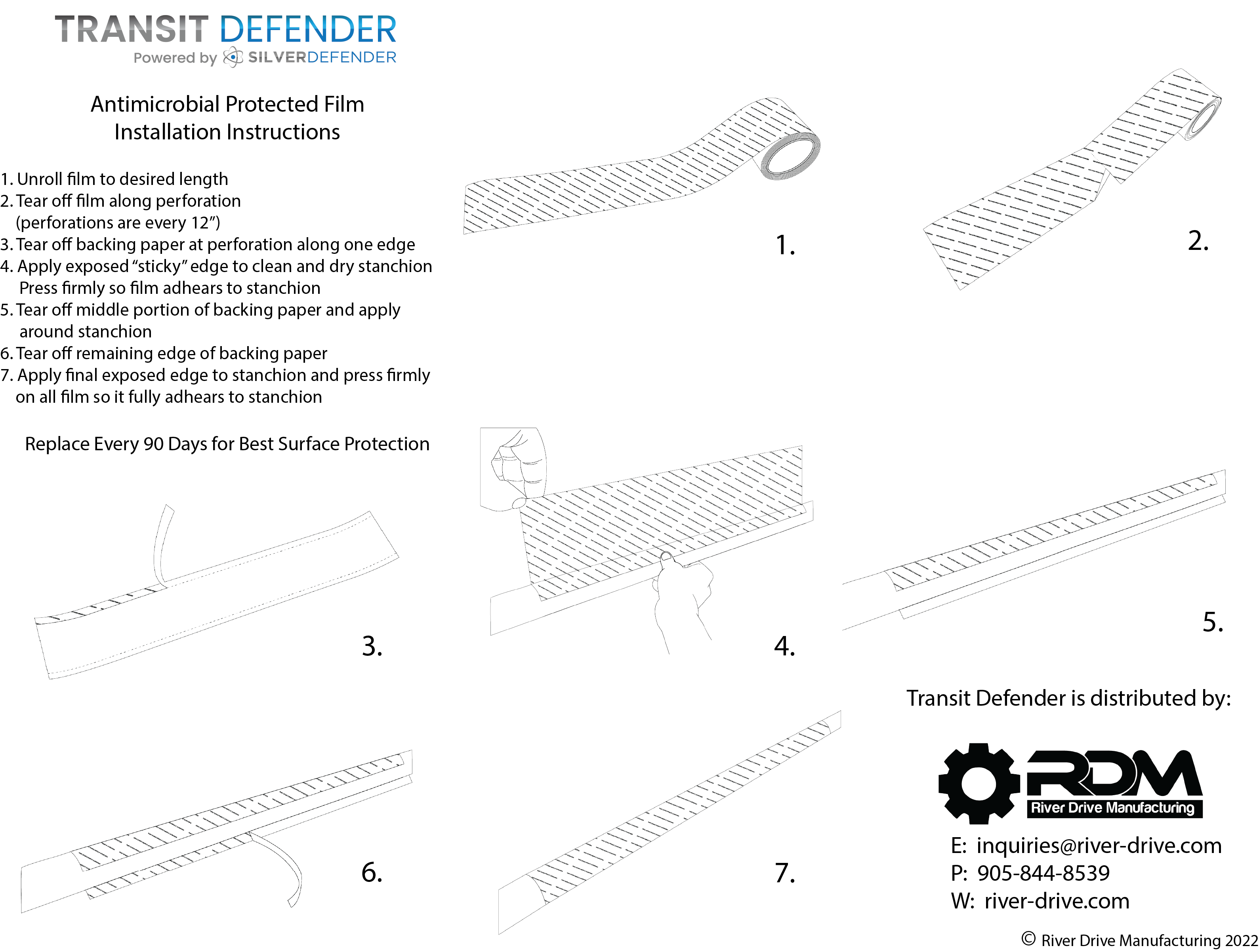 Installation Instruction Sheet River Drive Manufacturing